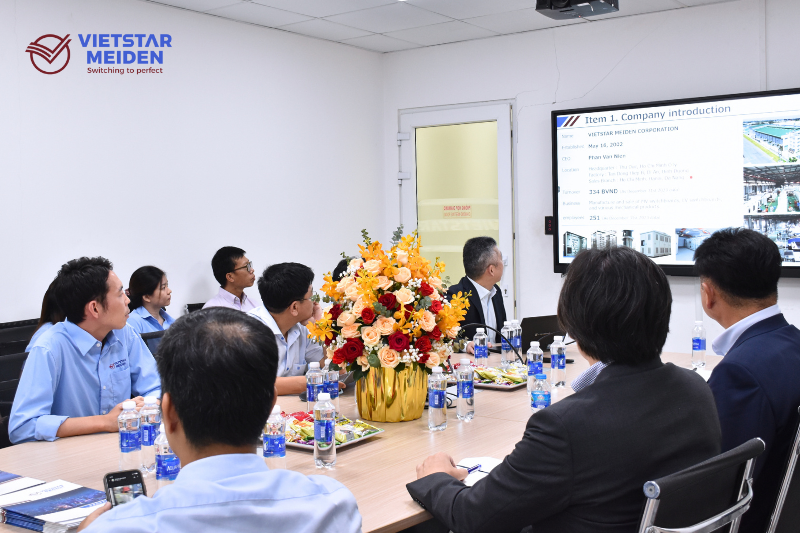 VIETSTAR MEIDEN VINH DỰ ĐÓN TIẾP TỔNG GIÁM ĐỐC TẬP ĐOÀN MEIDENSHA